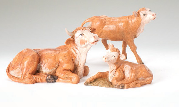 5 Inch Scale Ox Family by Fontanini: Faithful Christian Store.com